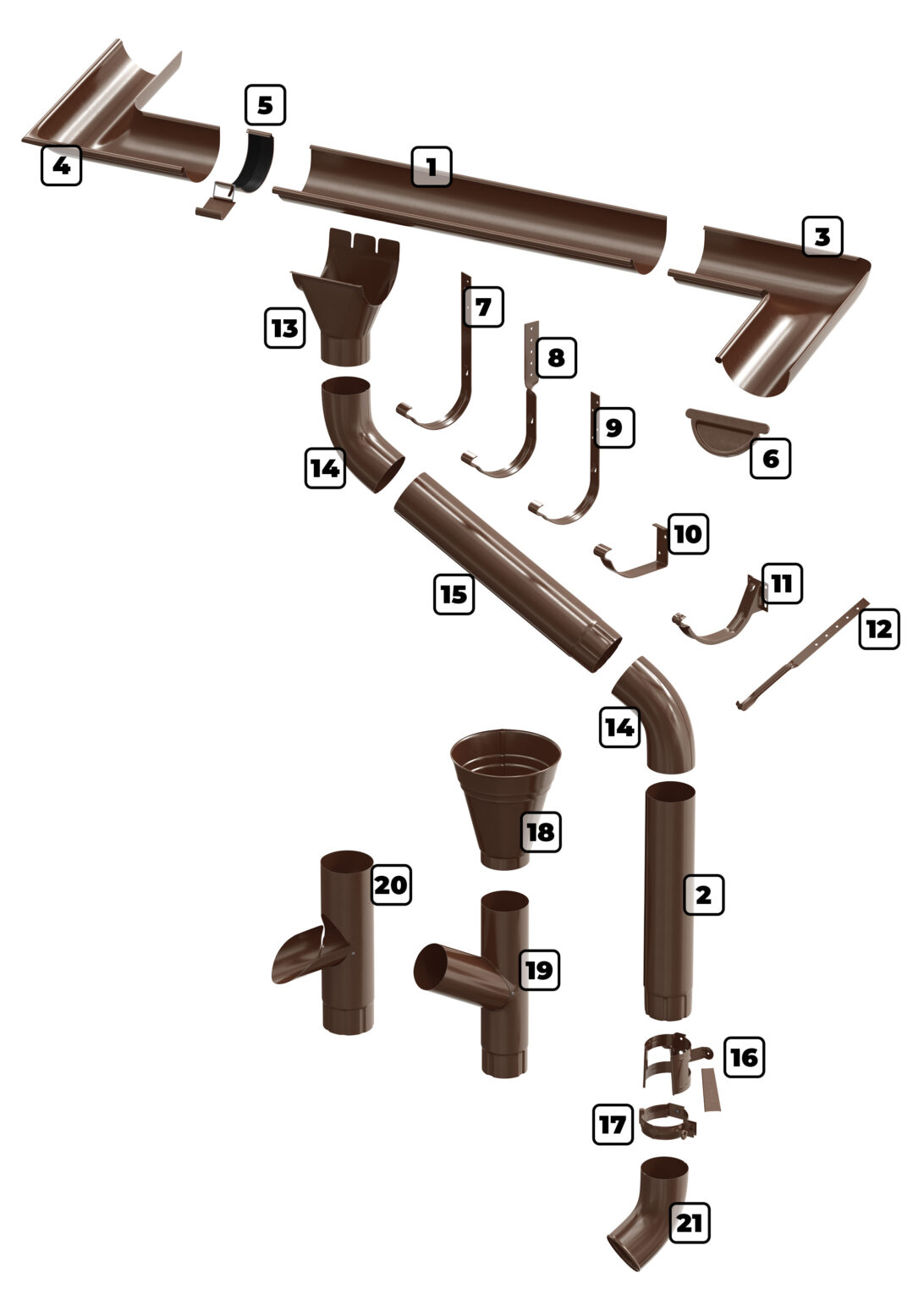 Gutter system elements -Bilka