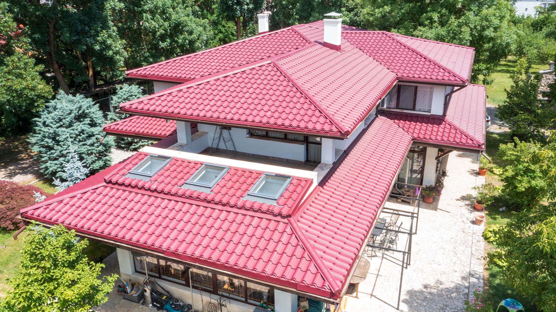 Romanic culoare visiniu 3005 GrandeMat - Bilka